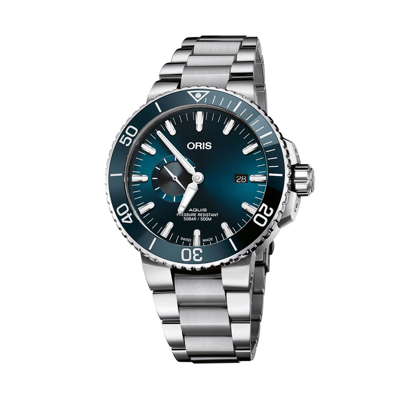 Oris Aquis Small Second Klocka 12 Månaders Allriskförsäkring Ingår